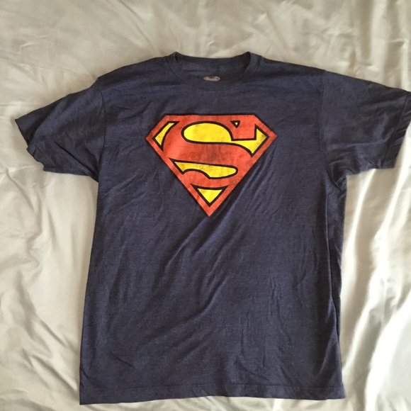 DC Comics | Shirts | Mens Large Dc Superman Grey Short Sleeve Comic ...